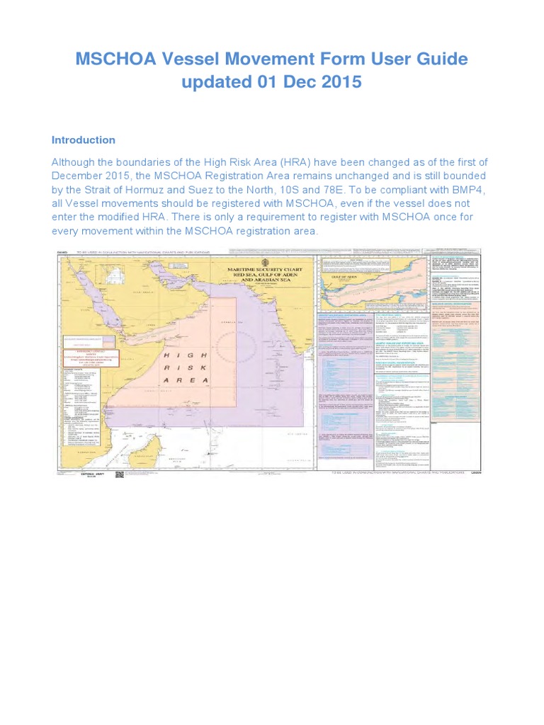 Mschoa Vessel Movement Form User Guide Updated 01 Dec 2015 | PDF ...