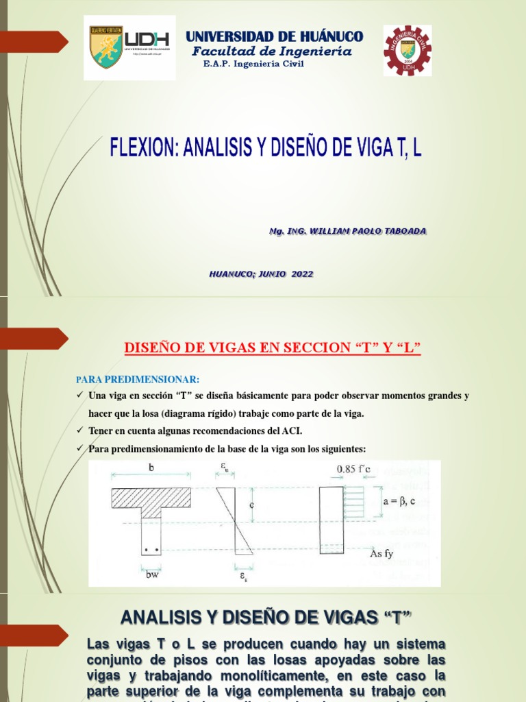 Diseno-De-Vigas-T 2022 | PDF | Viga (Estructura) | Ingeniería de Edificación
