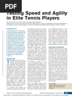 Illinois Agility Test | PDF