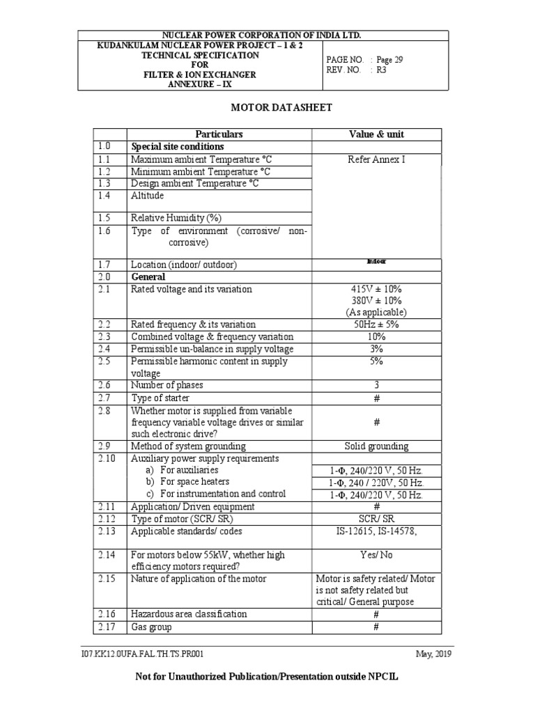 LT Motor Datasheet | PDF | Mains Electricity | Electric Power