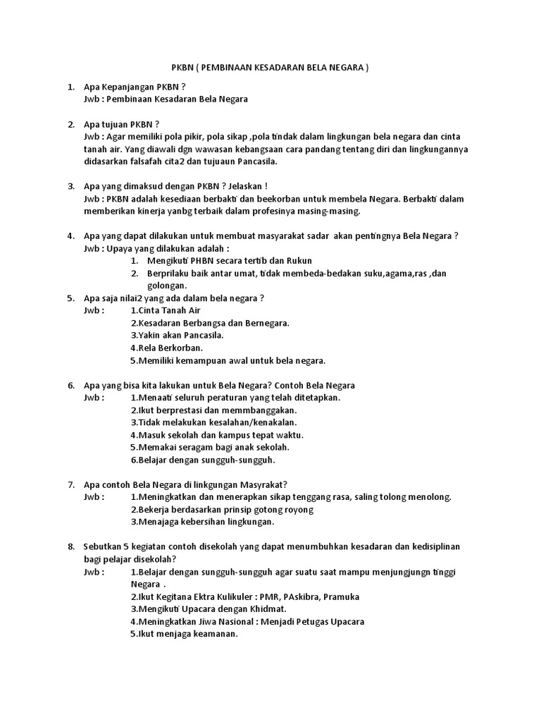PKBN | PDF | Politik | Sains & Matematika