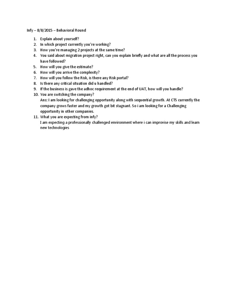 Infy BI 882015 | PDF