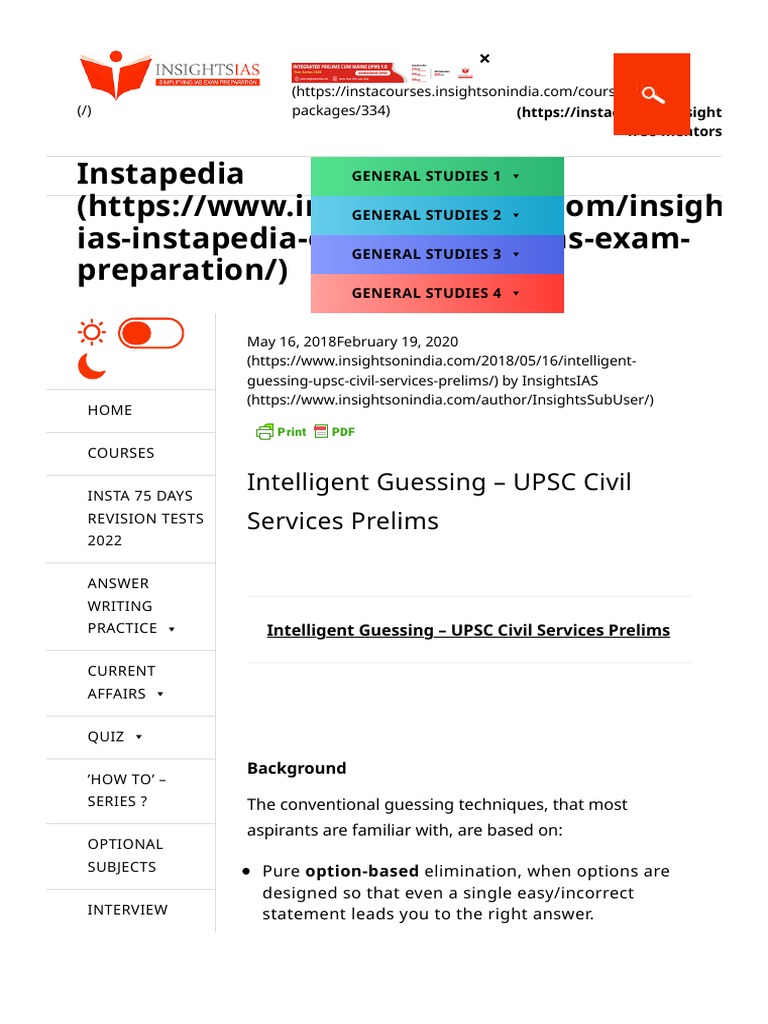 Intelligent Guessing | PDF