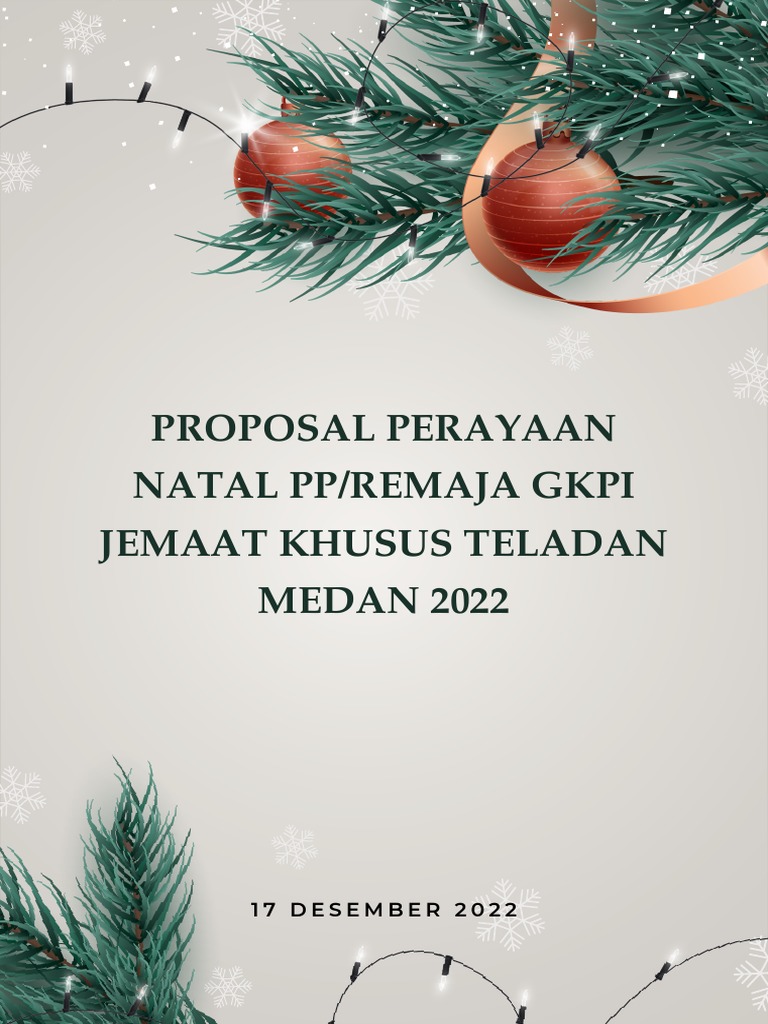 Proposal Natal PP Remaja GKPI Teladan 2022 | PDF