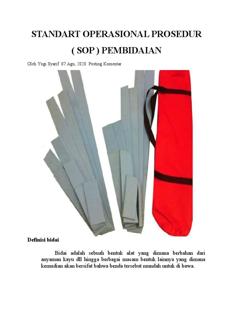 SOP Pembidaian | PDF