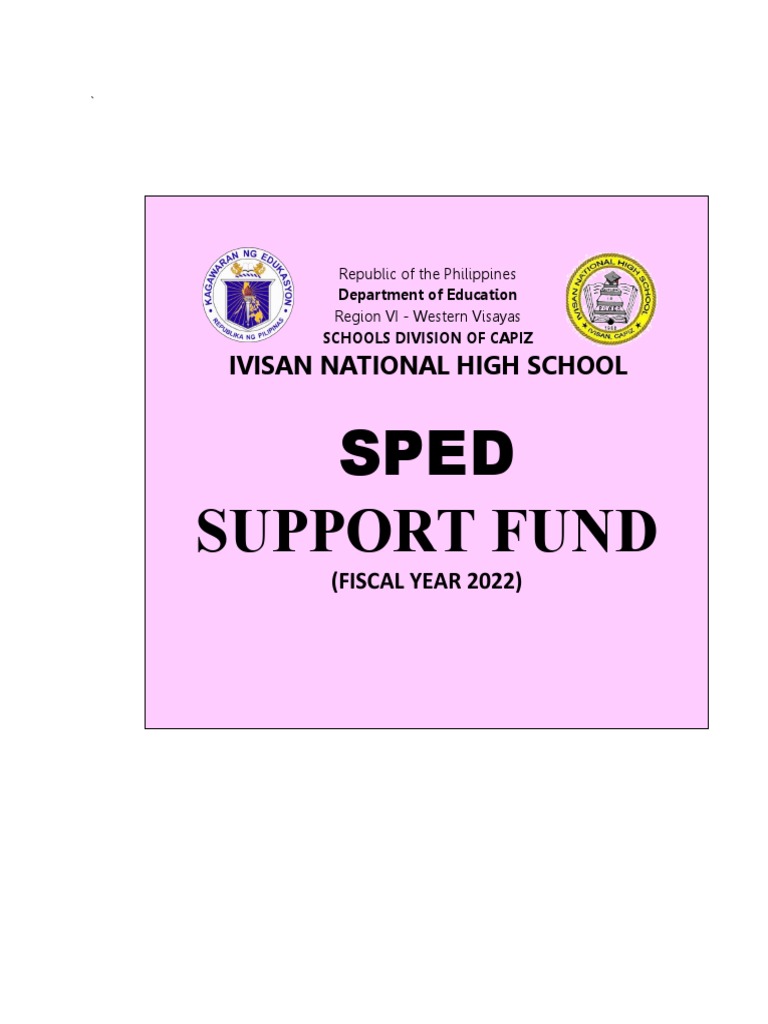 Ivisan National HS SPED Support Fund FY2022 | PDF