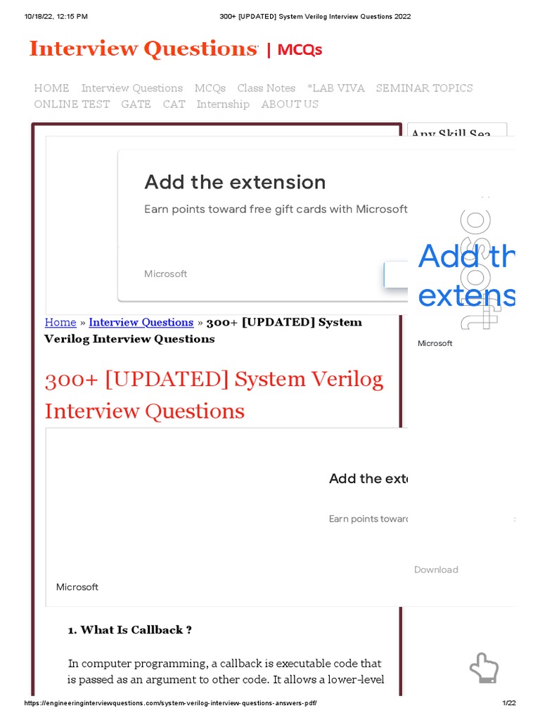 System Verilog Interview Q | PDF | Parameter (Computer Programming) | Method (Computer Programming)