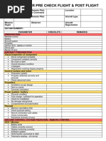 Routine Drone Maintenance Checklist | PDF | Unmanned Aerial Vehicle | Battery Charger