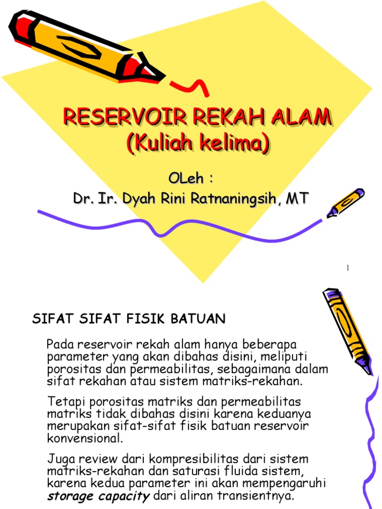 Pertemuan 4 (Karakteristik Reservoir) | PDF Pertemuan 4 (Karakteristik Reservoir) | PDF