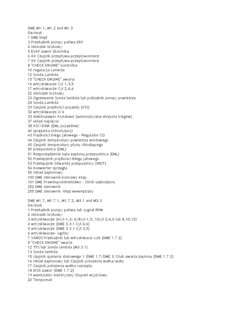 Kody Bledow INPA (PL) | PDF