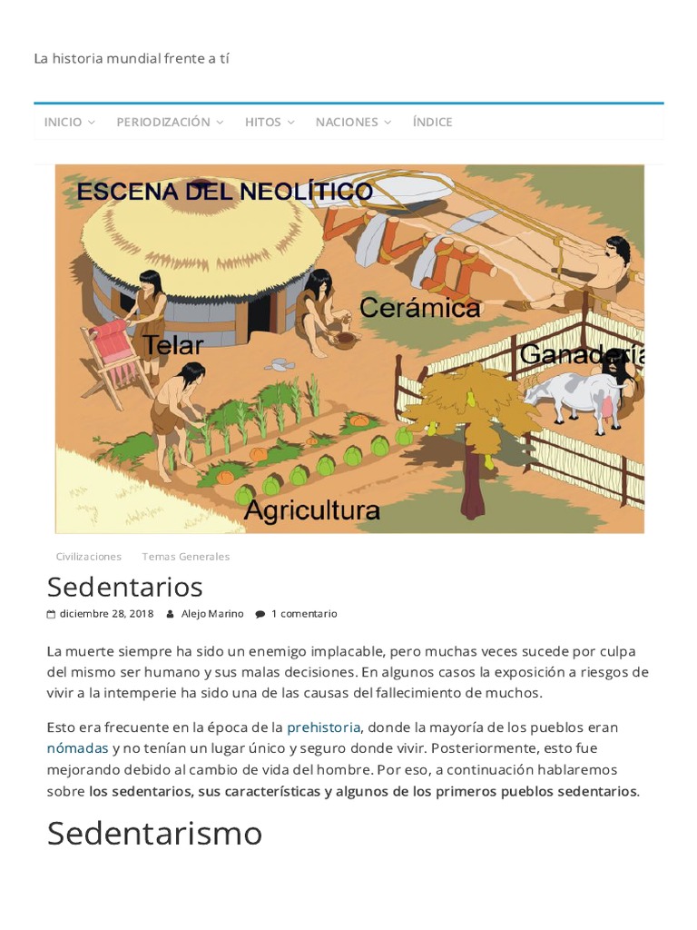 SEDENTARIOS - Concepto, Características y Pueblos | PDF | Arqueología