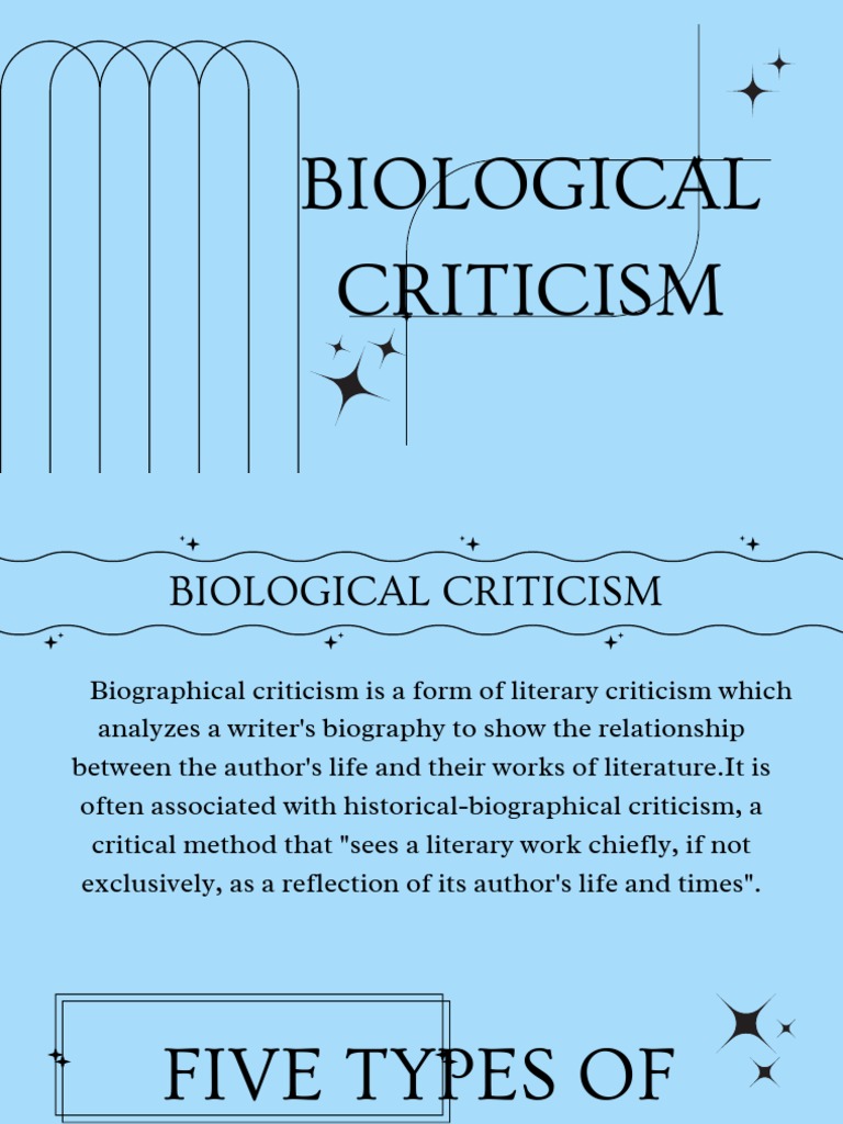 Biological Criticism | PDF | Biography | Narrative