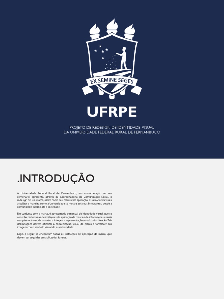 235 Manual de Marca UFRPE 2012 | PDF | Cor | Comunicação