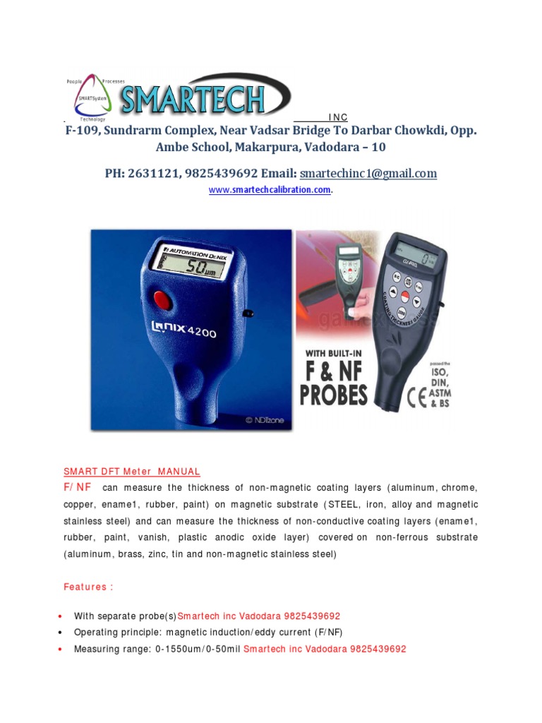 Ferrous Nonferrous DFT Meter | PDF