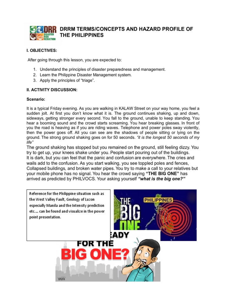 CWTS 2 Module 1 DRRM Termsconcepts | PDF | Hazards | Emergency Management