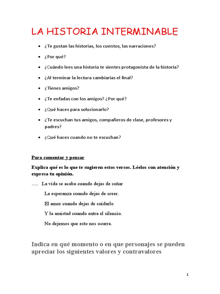 La Historia Interminable | PDF