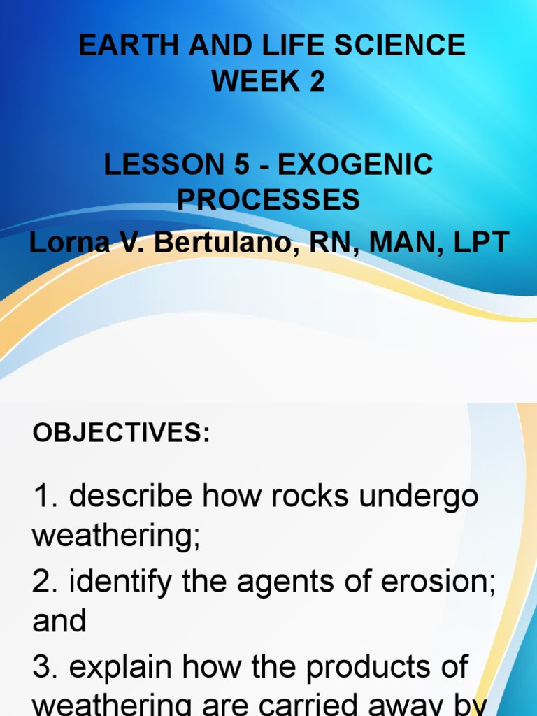 Earth Materials and Processes q1 w2 l5 | PDF | Weathering | Minerals