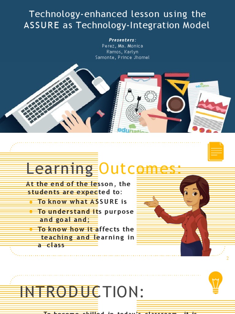 Technology Enhanced Lesson Using The ASSURE As Technology Integration Model | PDF | Learning ...
