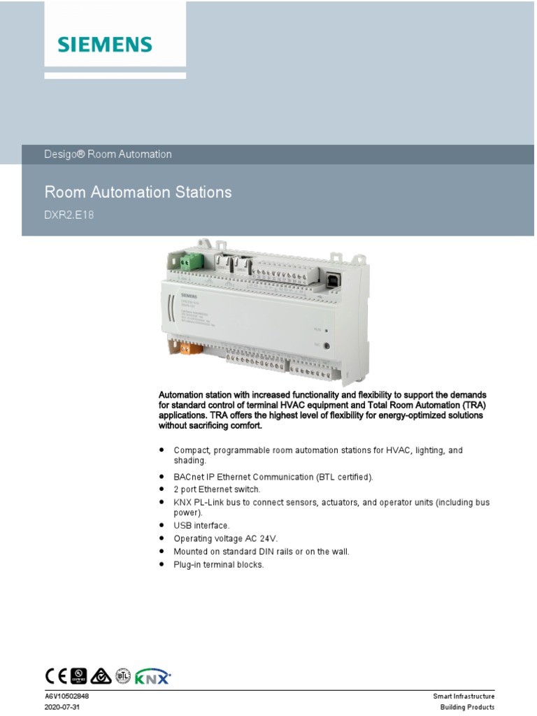 DXR2.E18 Datasheet | PDF | Building Automation | Computer Engineering