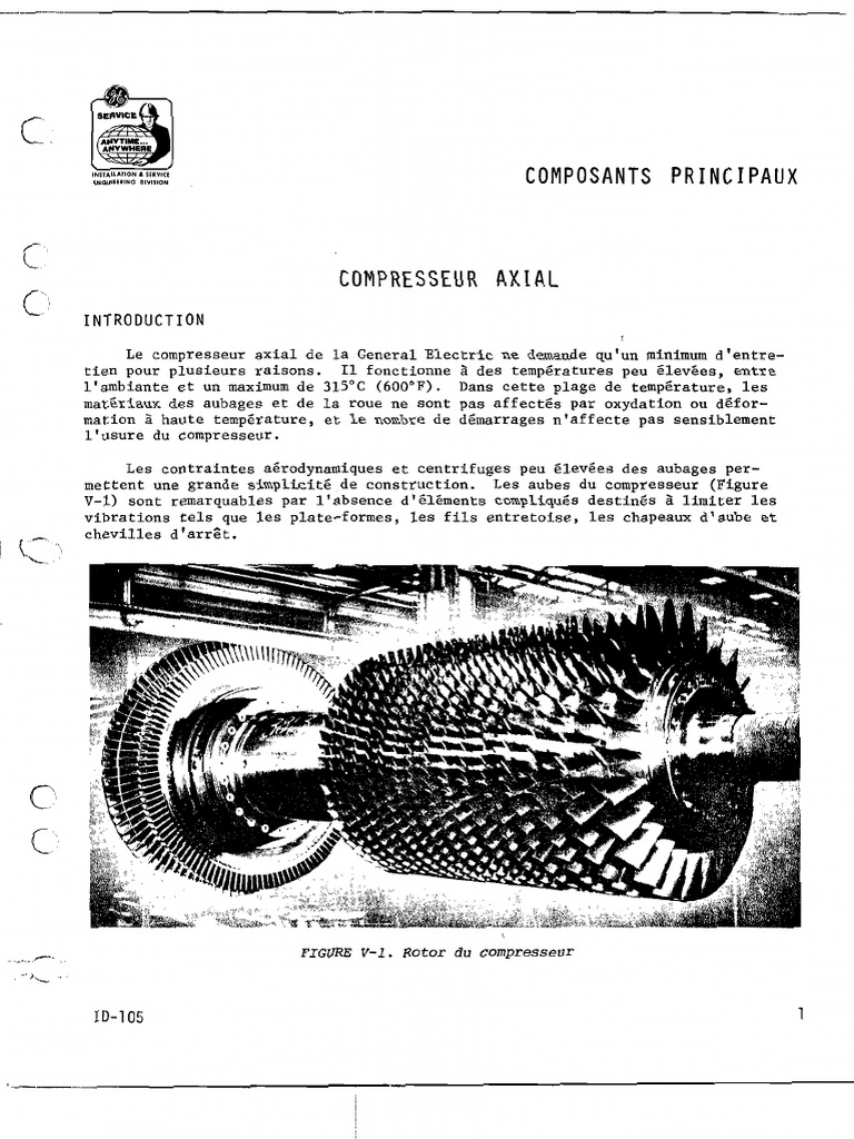 Composants Principaux - Compresseur Axial | PDF