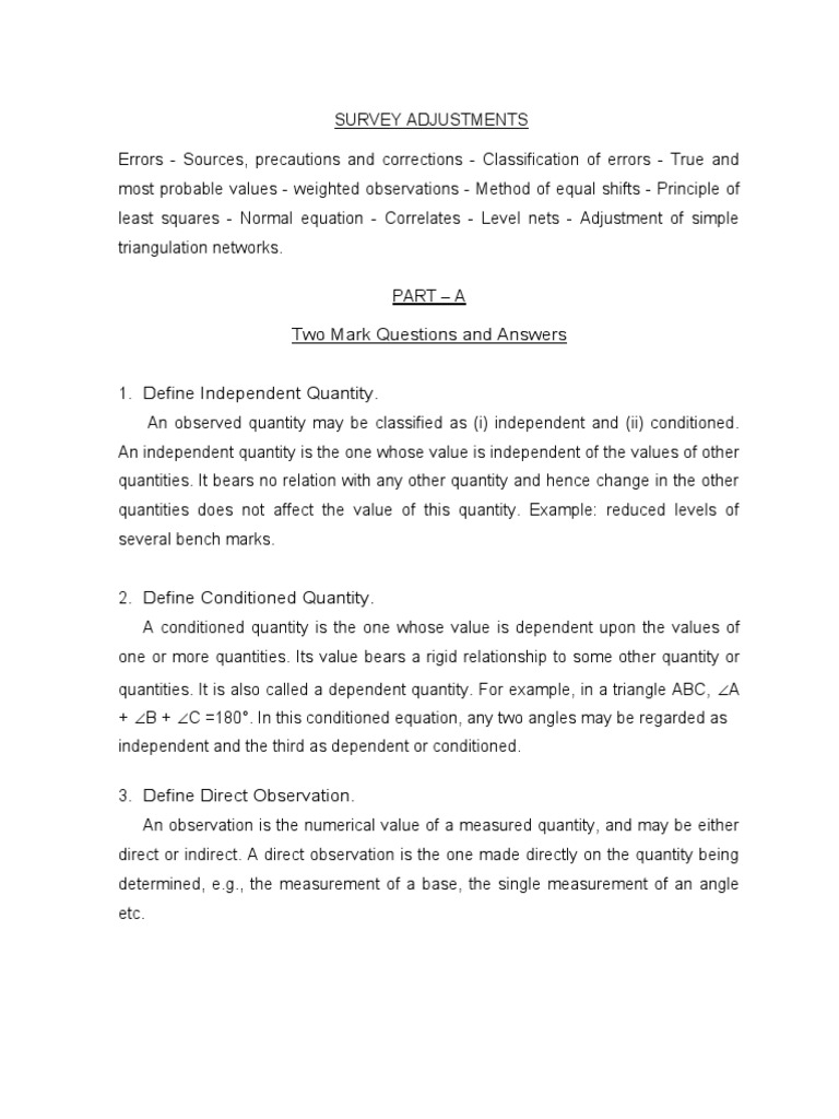 Module 2 | PDF | Errors And Residuals | Observational Error