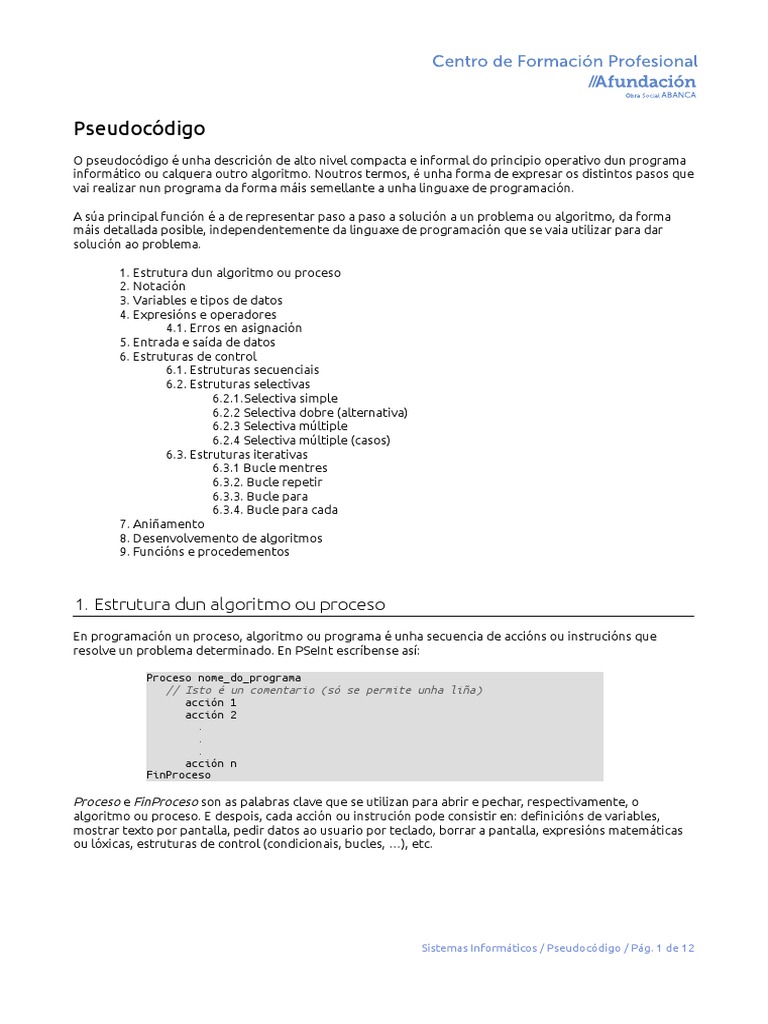 Pseudocódigo-PSeInt FONDO AMARELO SI SON VALIDAS PSEINT AZULNO | PDF