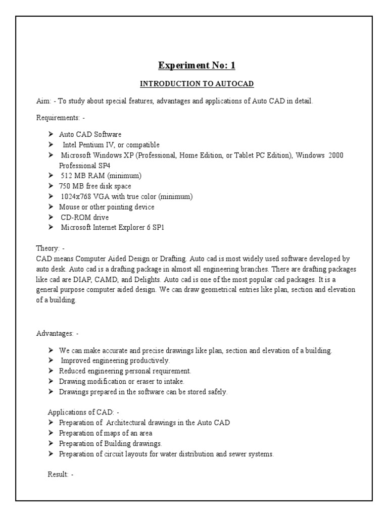 Autocad Lab Manual | PDF | Computer Aided Design | Circle