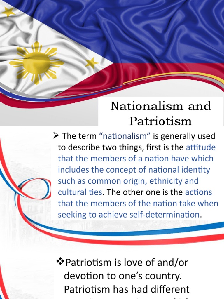 Nationalism and Patriotism in the Philippines | PDF | Nationalism | Nation