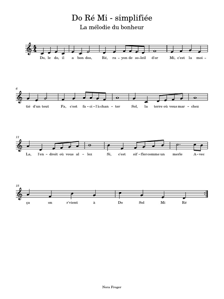 Do Ré Mi - Simplifiée | PDF