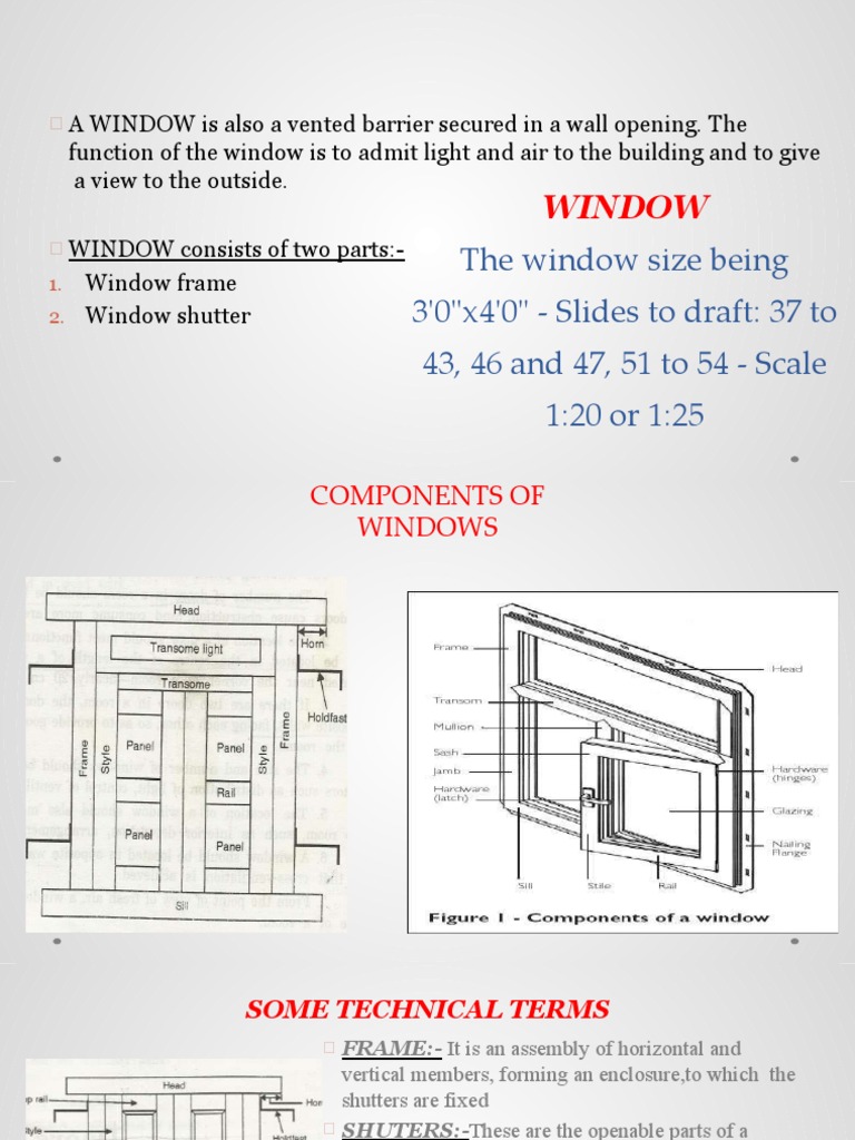Part 1 Types of Windows | PDF | Window | Civil Engineering