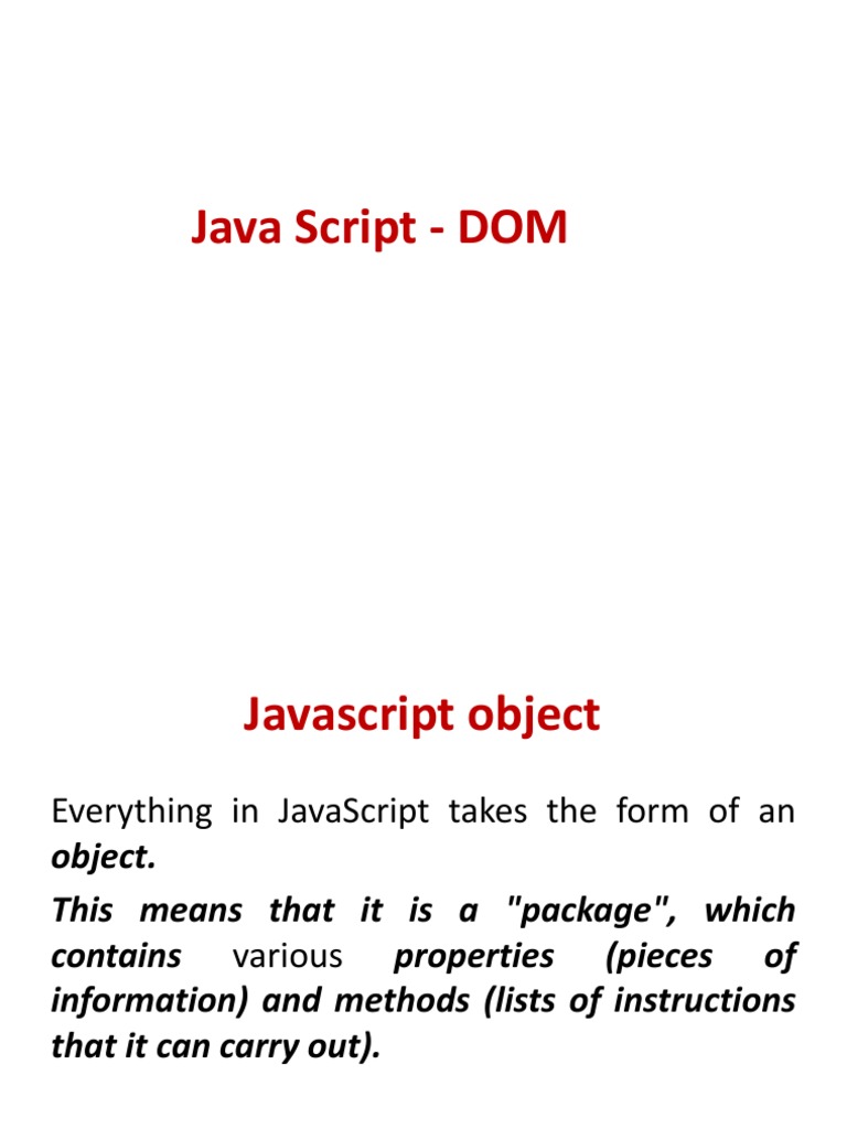 12.javascript DOM | PDF | Document Object Model | Html