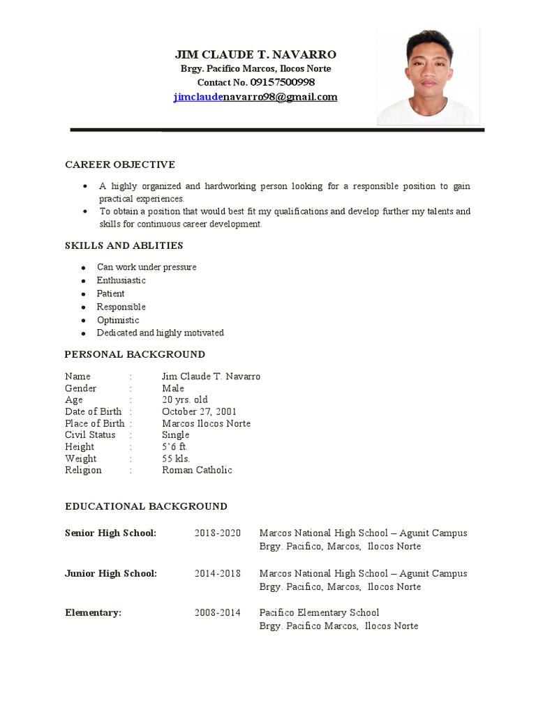 Resume Jim | PDF | Employment | Behavior Modification