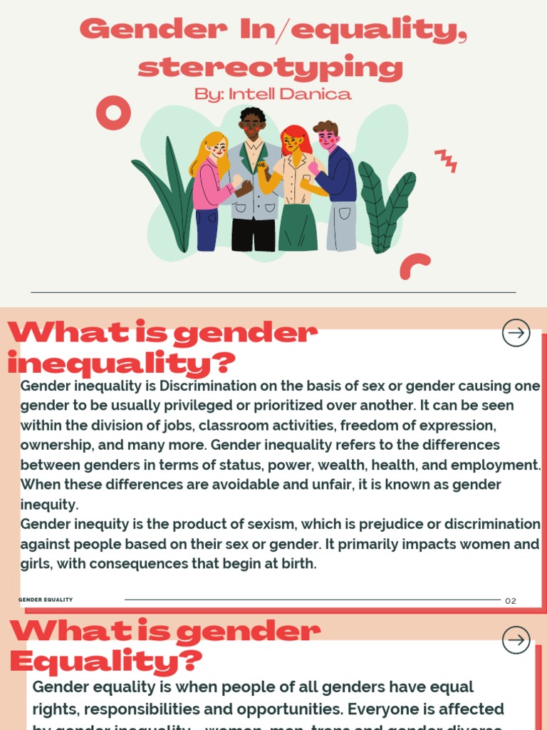 Gender Inequality by Intell Danica | PDF | Social Inequality | Discrimination & Race Relations
