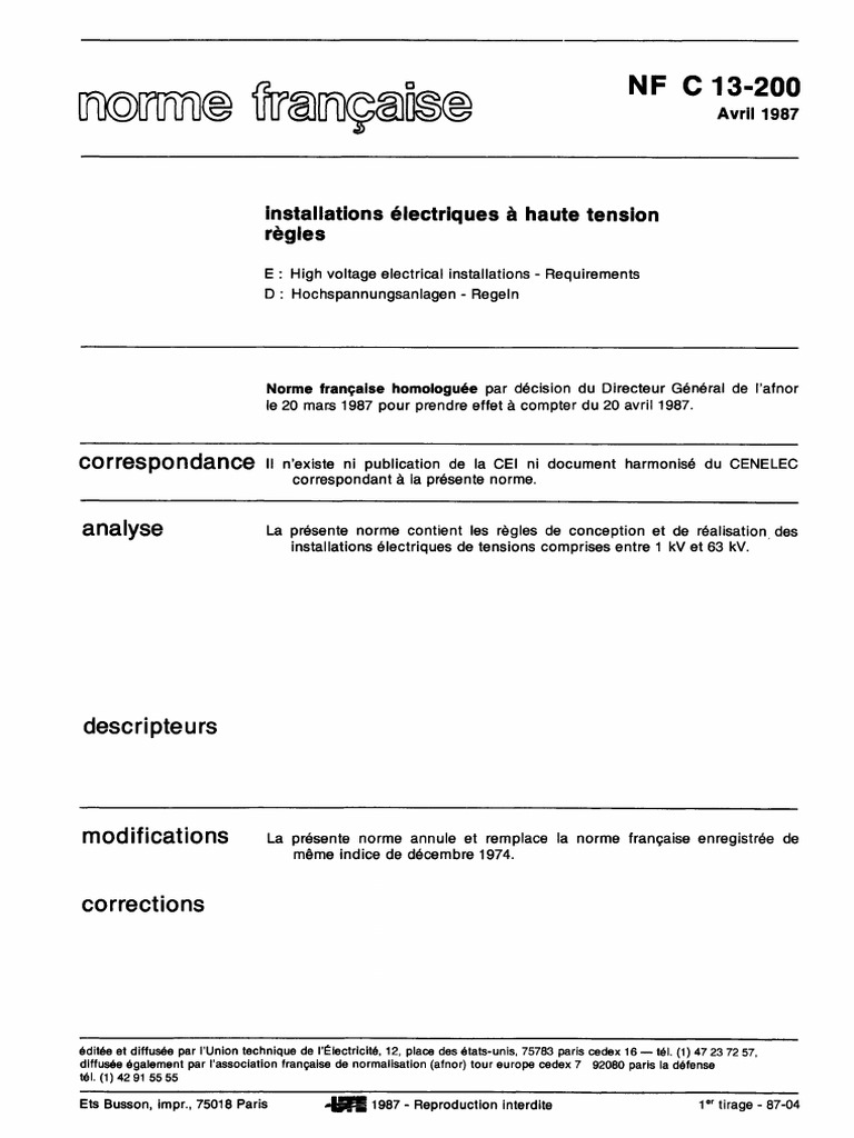 NF C13-200 | PDF