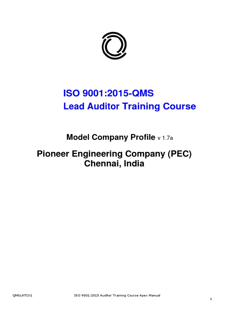 05 Apex Manual - PEC Chennai V 1.0 | PDF | Risk | Audit