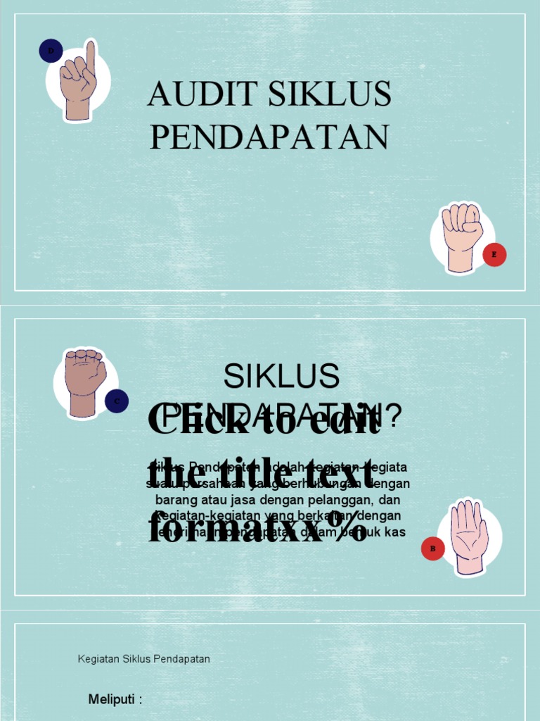 Audit SIklus Pendapatan - Audit II | PDF | Pengelolaan Keuangan & Uang