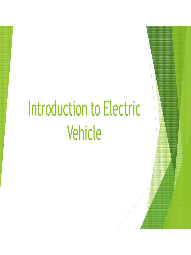 Unit 1 PPT Introduction To Electric Vehicle | PDF | Electric Vehicle ...