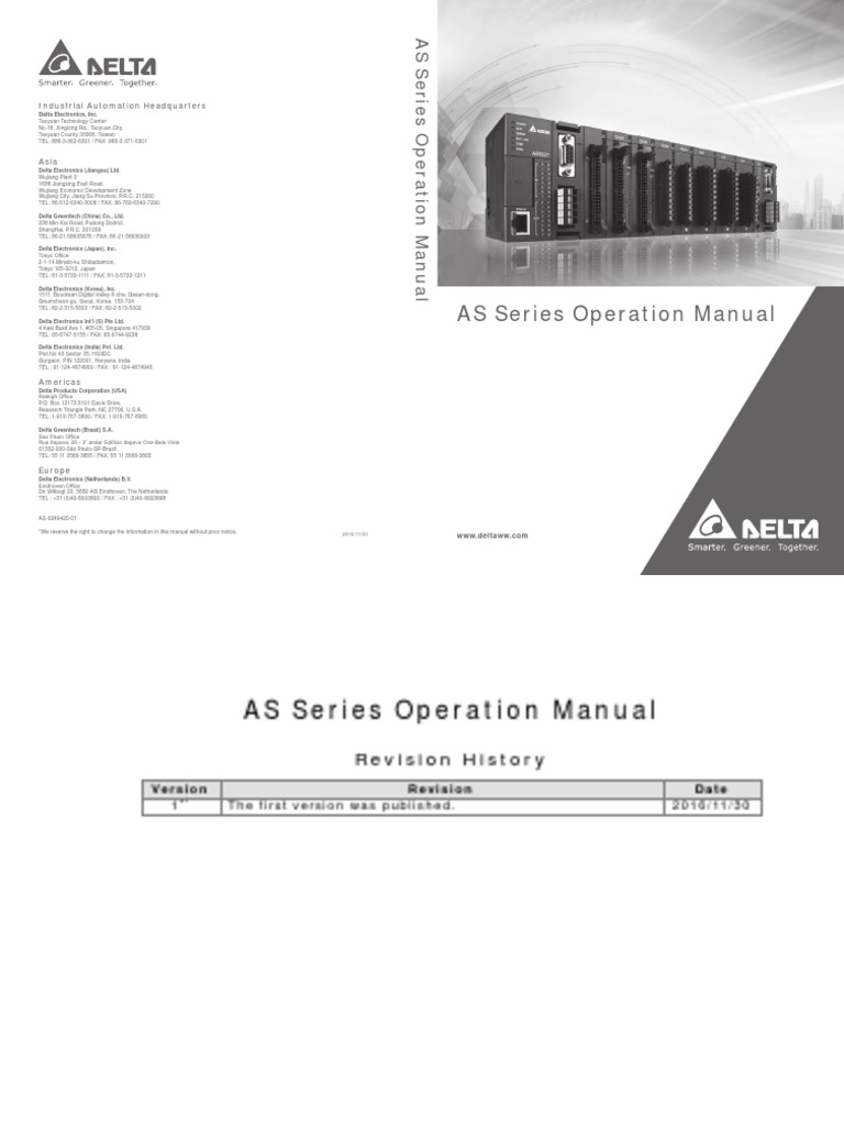 AS Series Operation Manual Overview | PDF | Programmable Logic ...