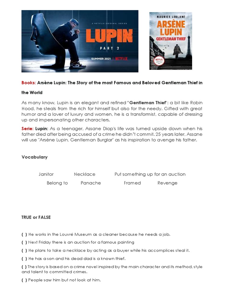 Lesson Plan Lupin | PDF