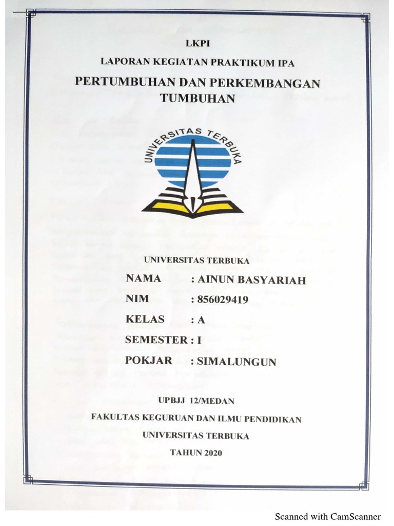Lkpi Pertumbuhan Dan Perkembangan Tumbuhan | PDF