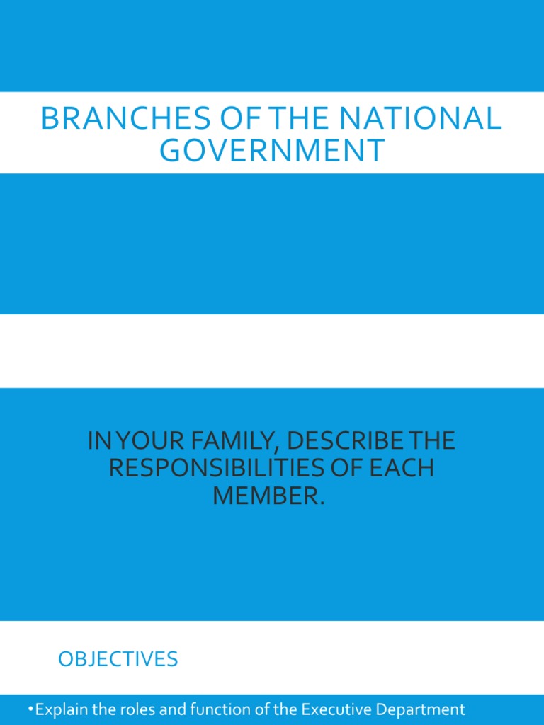 PPG LESSON 3 (SLM) - Braches of Natl Govt | PDF | Presidents Of The ...