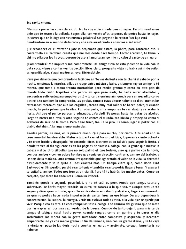 Esa Rayita Chunga | PDF