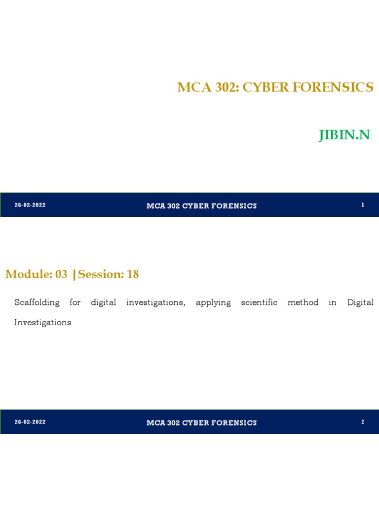 Module 3 - Session 18 | PDF