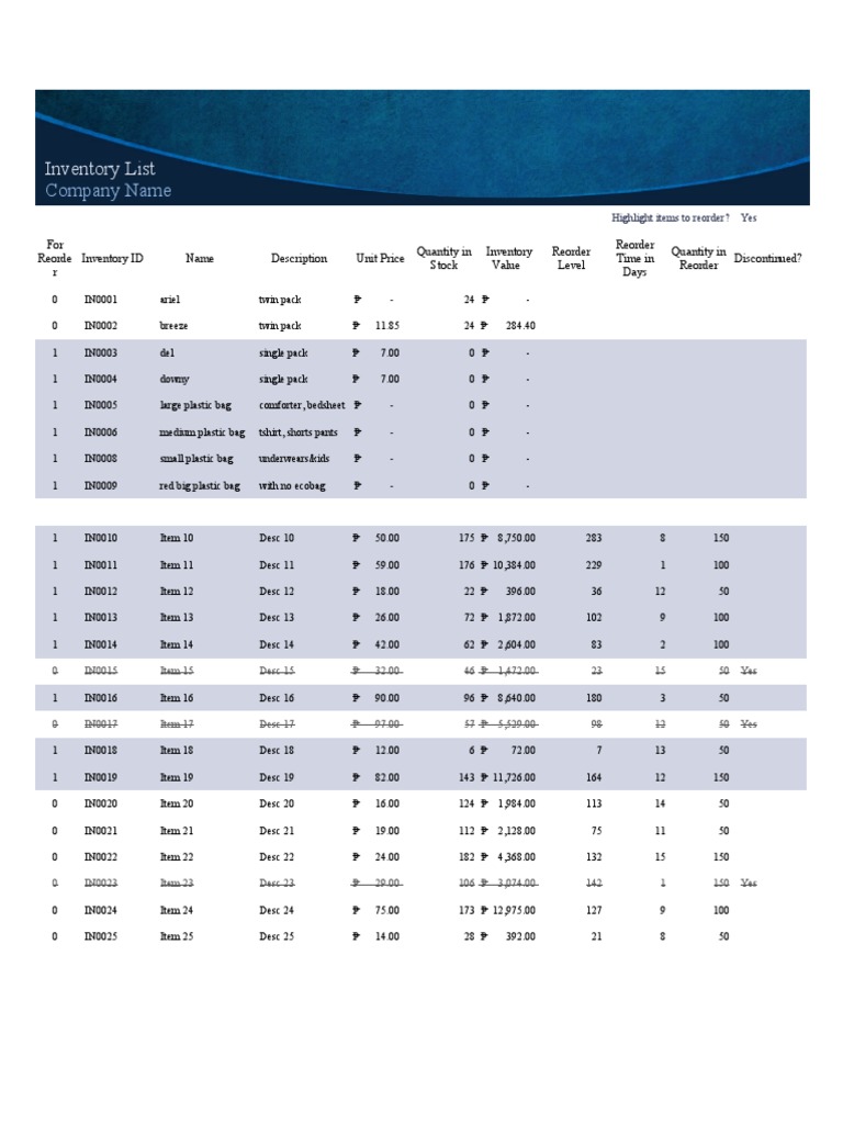 Laundry Inventory | PDF | Business | Business Process Management