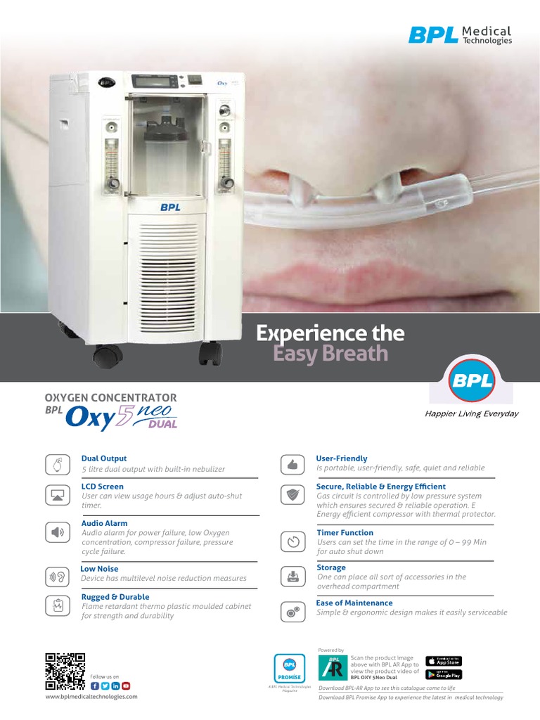 Experience Easy Breath: An Overview of the BPL OXY 5Neo Dual Output ...