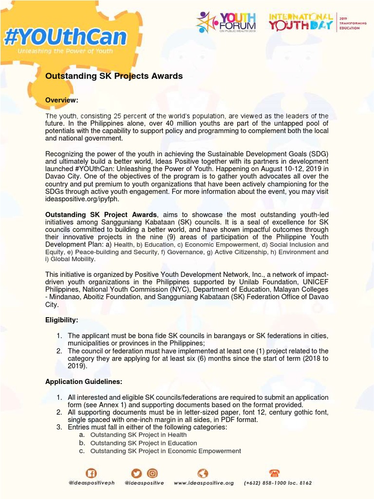 Outstanding SK Projects Awards | PDF | Business | Social Science