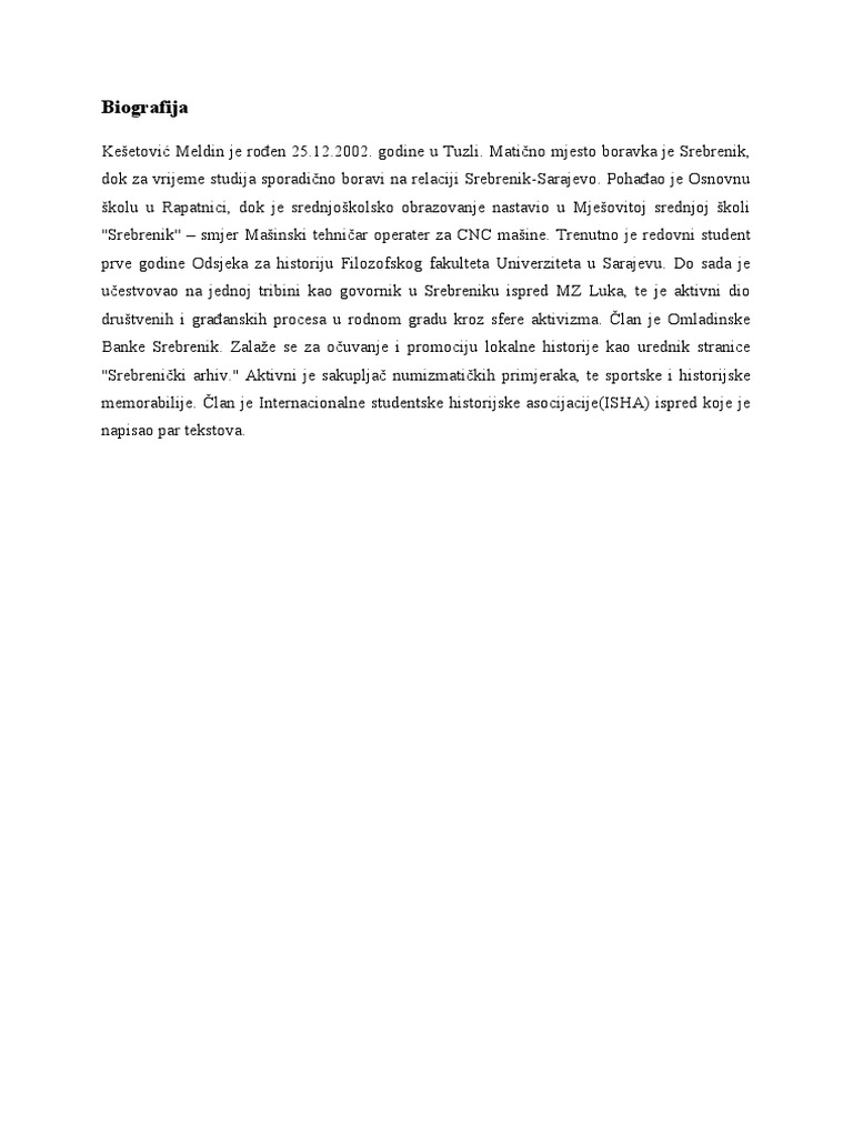 Biografija | PDF