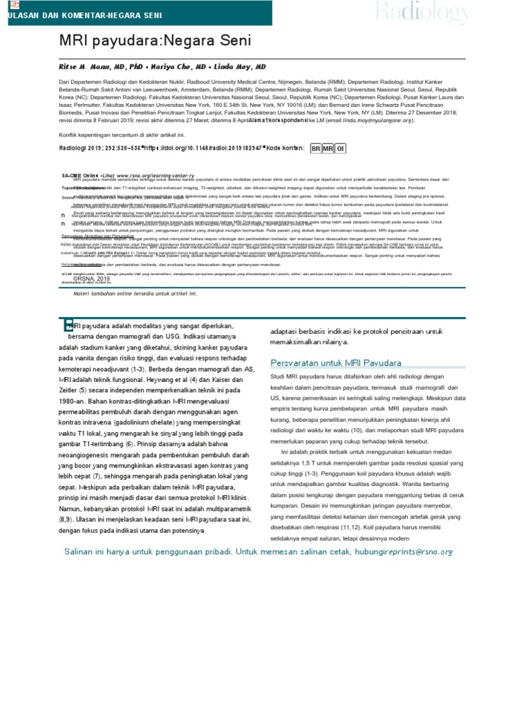 Radiol 2019182947 en Id | PDF