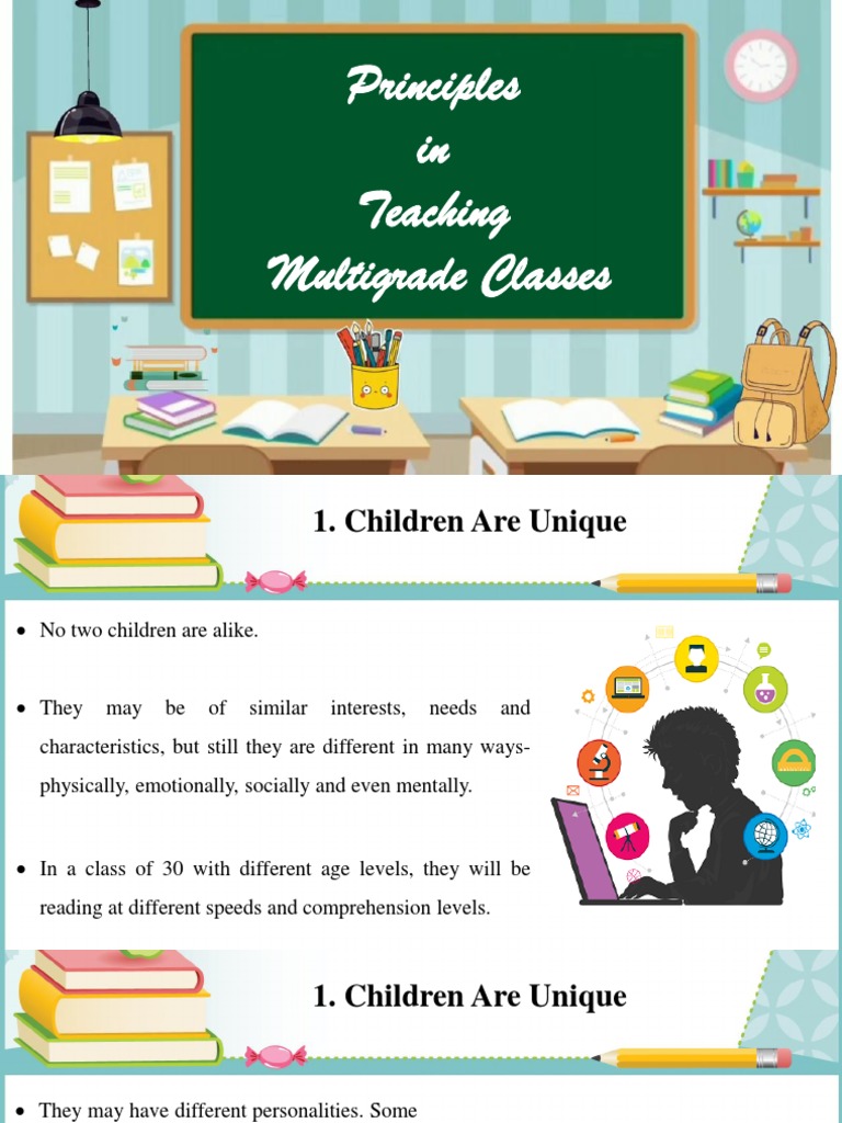 Principles in Teaching Multigrade Classes | PDF | Teachers | Classroom