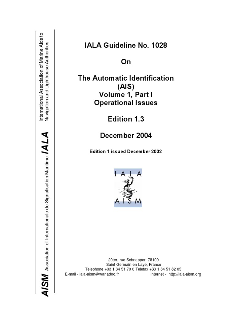 Iala Ais Guidelines Vol1 Pt1 Ops (1.3) | PDF